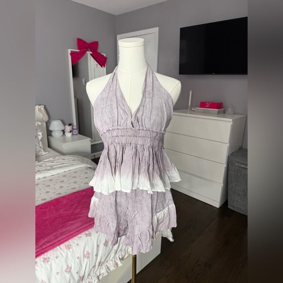 Other | Lavender Halter Short Set With Ruffle Details | Poshmark